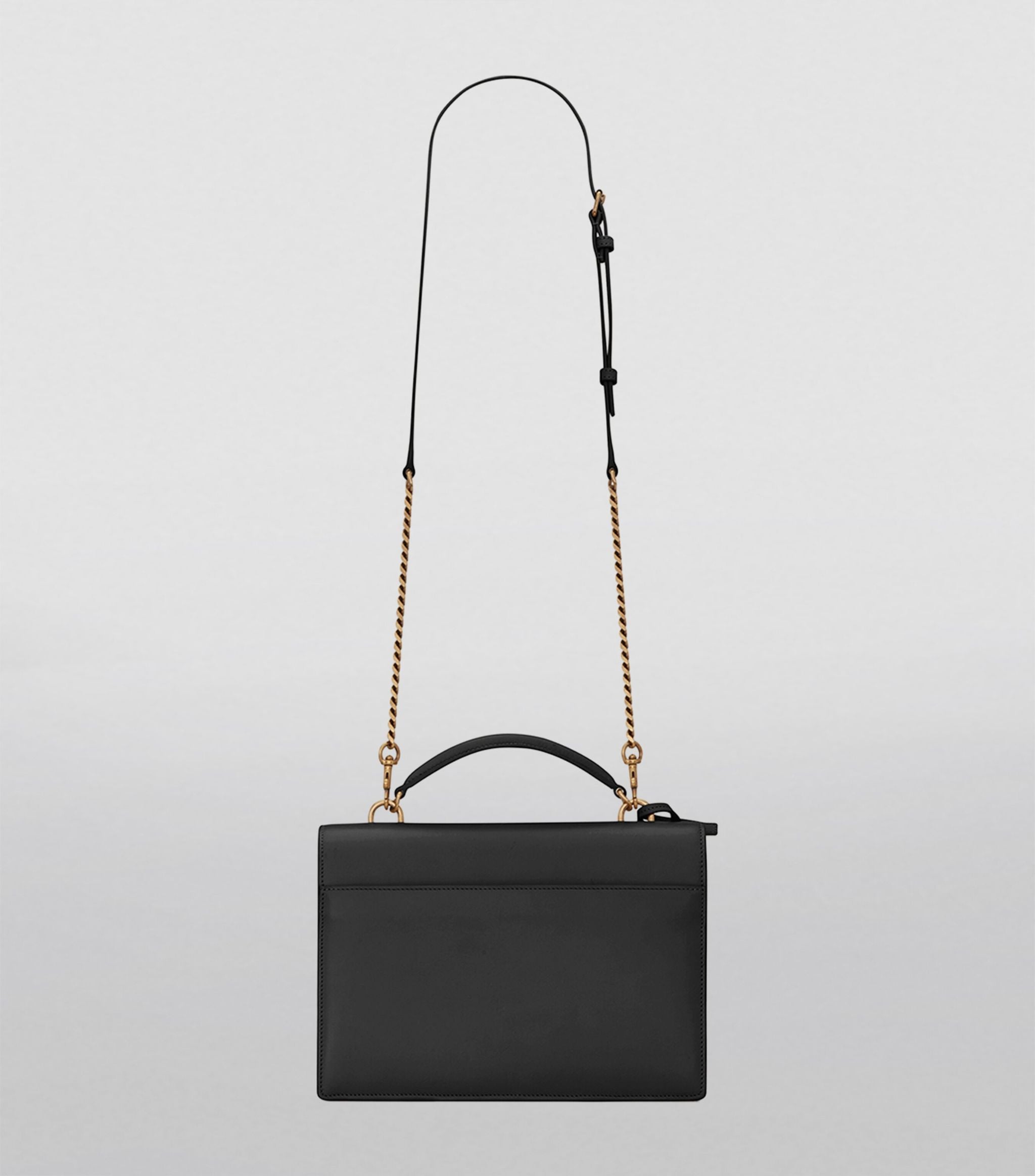 Saint Laurent Medium Sunset Bag Cream Black Gold Hardware – EKOLUV
